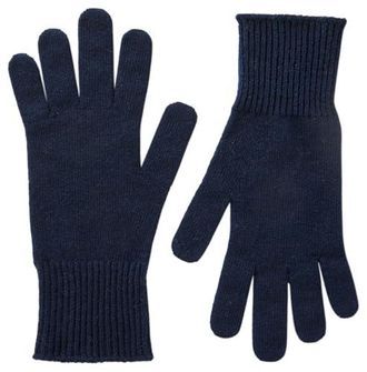 Benetton Guanti in Maglia 1202dg00e Gants et poignées, Bleu, Taille Unique Femmes