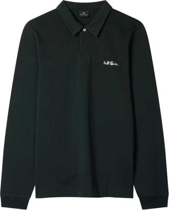 Paul Smith Homme, Tops, Vert, Taille: XL M2R-223Ze-T22182 Rugby Shirt