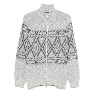 Brunello Cucinelli Homme, Pulls, Gris, Taille: M Haut Tricoté Élégant