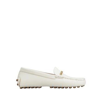 Tod's Femme, Chaussures, Blanc, Taille: 38 1/2 EU Mocassins de conduite Gommino
