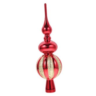 Lioobo Sphärische Weihnachtsbaumspitze Aus Bruchsicherem Kunststoff - Stilvoller Christbaumstern Für Festliche Dekoration - Ideal Für Jede Baumspitze - Langl