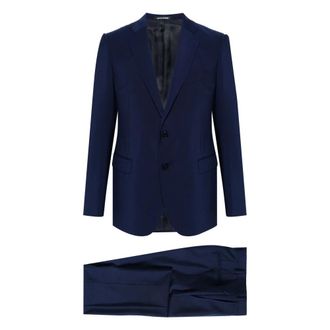Emporio Armani Wollanzug - - Suits - Herren - Blau - 3XL
