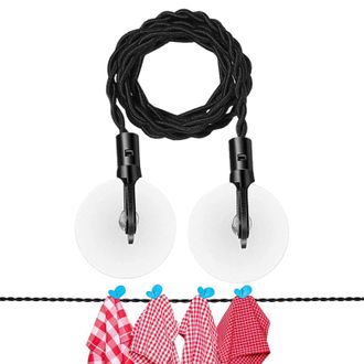 Generico W&auml;schest&auml;nder f&uuml;r Reisen, einziehbarer W&auml;schest&auml;nder f&uuml;r den Au&szlig;enbereich, zusammenklappbares Kabel, stabil, f&uuml;r glatte Oberfl&auml;chen im Badezimmer, Hot