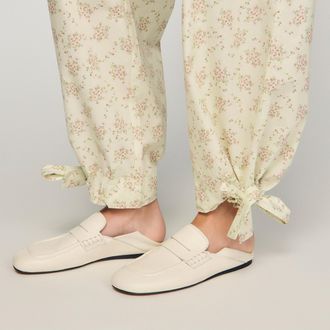 Sandro Pantalon large &agrave; imprim&eacute; fleurs