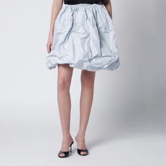 Prada Hellgrauer Rock aus technischem Taft