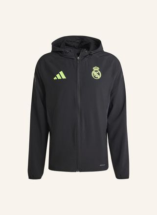 adidas Real Madrid Tiro 25 Pro Vis Tech Travel Jacke schwarz