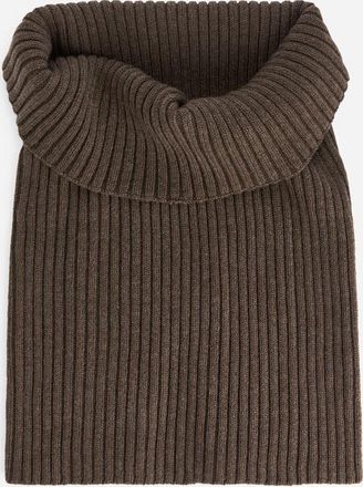 Arket Krageneinsatz Aus Nativa-Wolle -Braun