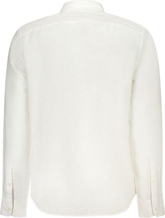 Timberland Linen-Cotton Button-Down Shirt - White