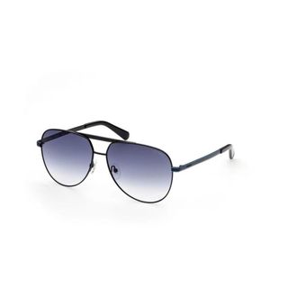 Guess Homme, Accessoires, Noir, Taille: ONE Size Classic Metal Frame Lunettes de soleil