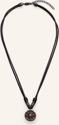 s.Oliver S.Oliver Halskette Aus Echtleder grau