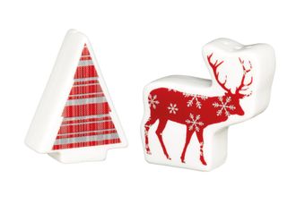KitchenCraft We Love Weihnachten Lustige Salz- und Pfefferstreuer, Multi/Farbe