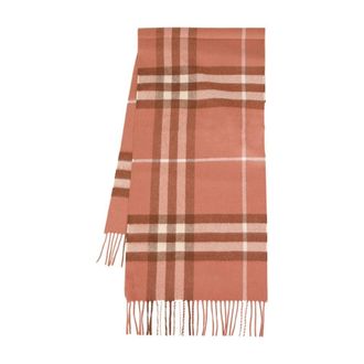 Burberry Cashmere Check Scarf - Brown