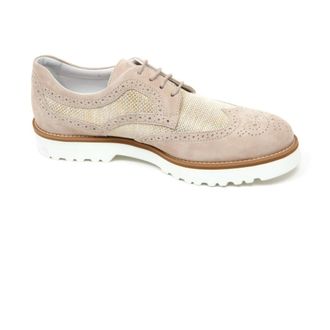 Hogan Italienischer Francesina Schuh Modell H259 - - Shoes - Damen - Beige - 38 1/2 EU