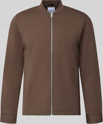 Lindbergh Slim Fit Sweatjacke mit Stehkragen