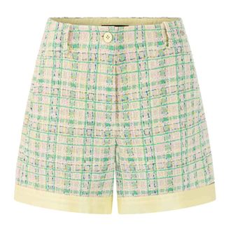 Marc Cain Femme, Shorts, Beige, Taille: 42 FR Shorts avec D&eacute;tails Contrast&eacute;s
