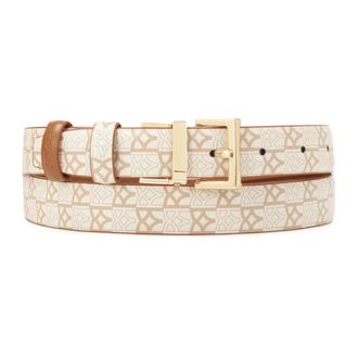 Kazar Doppelseitiger G&uuml;rtel in Beige und Braun mit Monogrammen - - Accessories - Damen - Beige - 100 CM