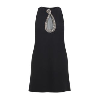 Valentino Besticktes Crepe Couture Minikleid - - Dresses - Damen - Schwarzk - S