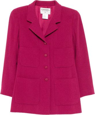 Chanel veste à simple boutonnage (1998) - Rose
