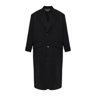 Marni Oversized Wollmantel - - Coats - Damen - Grau - XS