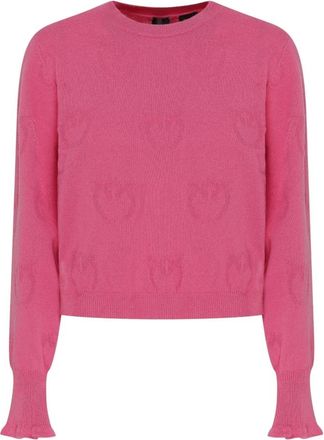 Pinko Pinko, Femme, Pulls, Rose, Taille: 40 FR Maglione girocollo