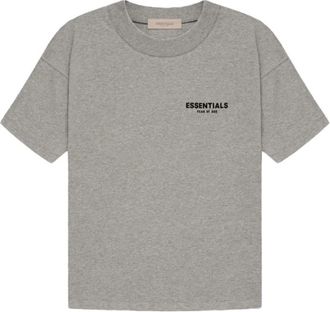 Fear of God Homme, Tops, Gris, Taille: 2XS T-shirt ras du cou en jersey