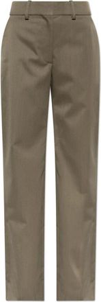 Victoria Beckham Femme, Pantalons, Vert, Taille: 34 FR Pantalon Tailleur Droit