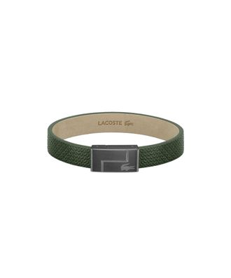 Lacoste Lederarmband für Herren Kollektion MONOGRAM LEATHER Grün - 2040186