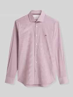 Tommy Hilfiger Slim Fit Businesshemd mit Logo-Stickerei