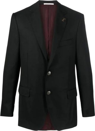 Pal Zileri Blazer avec broche - Homme - Vestes - Noir - Taille: L