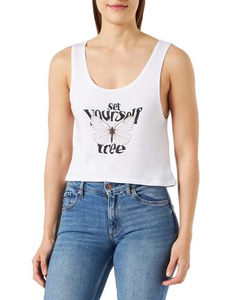 Inside Damen 6sft26 T-Shirt, weiß, XS/XL