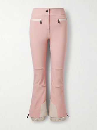 Moncler Pantalon De Ski Bootcut En Tissu Technique - Rose