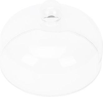 Milisten Mikrowellengeeignete Glasabdeckung mit Spritzschutz und Lebensmittelechter Beschichtung 1 St&uuml;ck Kuchenschutz f&uuml;r Lebensmittel und Geschirr