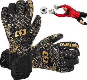 Generic Torwart Handschuhe - Bequem Und Hochleistungsf&auml;hig Wiederverwendbar Atmungsaktiv - Fu&szlig;ball Torwarthandschuhe Mit Fingerschutz | F&uuml;r M&auml;dchen Erwachsene