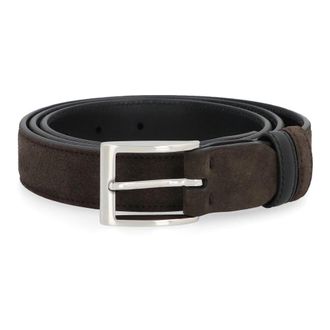 Hogan Wende-Wildlederg&uuml;rtel mit Schnalle - - Accessories - Herren - Braun - ONE SIZE