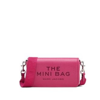 Marc Jacobs Femme, Sacs, Rose, Taille: ONE Size Grained Leather Mini Crossbody Bag