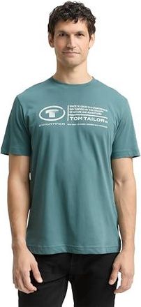 Tom Tailor 1035611 T-Shirt Homme, 30105 - Deep Bluish Green, XXL