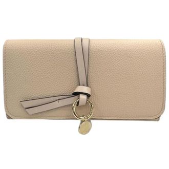 Chlo&eacute; Portefeuille long (bi-pli) Pre-owned - Femme - Pre-owned - Beige - Taille: ONE Size