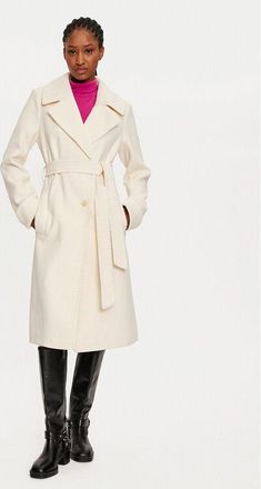 Vila Übergangsmantel Cooley 14102689 Beige Regular Fit