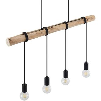 Lindby Suspension &agrave; intensit&eacute; variable Ferris en m&eacute;tal pour salon & salle &agrave; manger