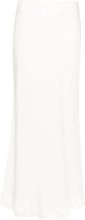Rixo Rixo, Femme, Jupes, Blanc, Taille: 38 FR Crystal Midi Skirt