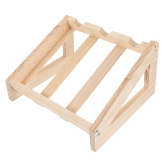 BESPORTBLE AUTSUPPL Weinregal Holz Freistehend Klein Flaschenhalter Rustikal mit Glatter Oberfl&auml;che Kompakt f&uuml;r K&uuml;che und Esszimmer Dekorativer Weinst&auml;nder f&uuml;r W