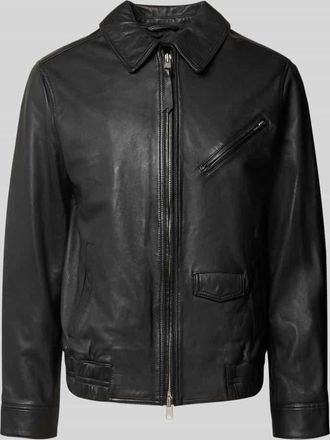 AllSaints Regular Fit Lederjacke aus Schafsleder