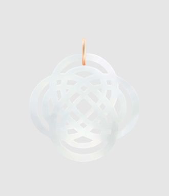 Ginette NY Pendentif Purity Nacre Blanche Or Rose
