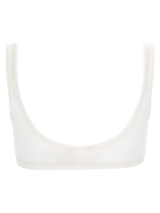 Diesel Cotton-Elastane Bralette - White