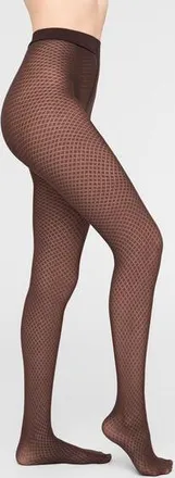 Calzedonia Strumpfhose Mit Rauten Braun