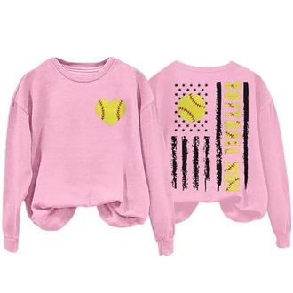 Generic Pull pour femme - Imprim&eacute; graphique britannique - Haut surdimensionn&eacute; - Col rond - Manches longues - Automne - Hiver - D&eacute;contract&eacute; - Confortable - Ten