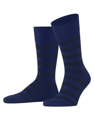 Falke Herren Socken Sensitive Mapped Line M So Baumwolle mit Komfortbund 1 Paar, Blau Sapphire 6055, 39-42