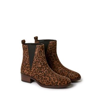 Geox Bottines l&eacute;opard en cuir m&eacute;lang&eacute;