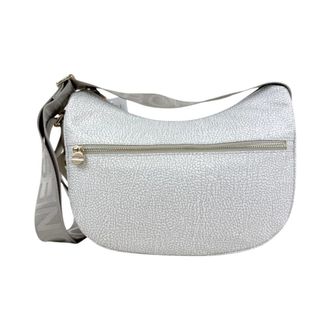 Borbonese Femme, Sacs, Blanc, Taille: ONE Size Luna Bag Small