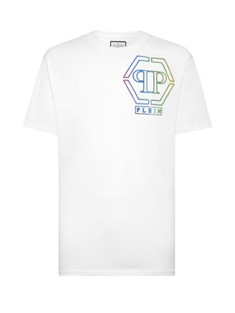 Philipp Plein Wei&szlig;es Baumwollkleidung T-Shirts und Polos